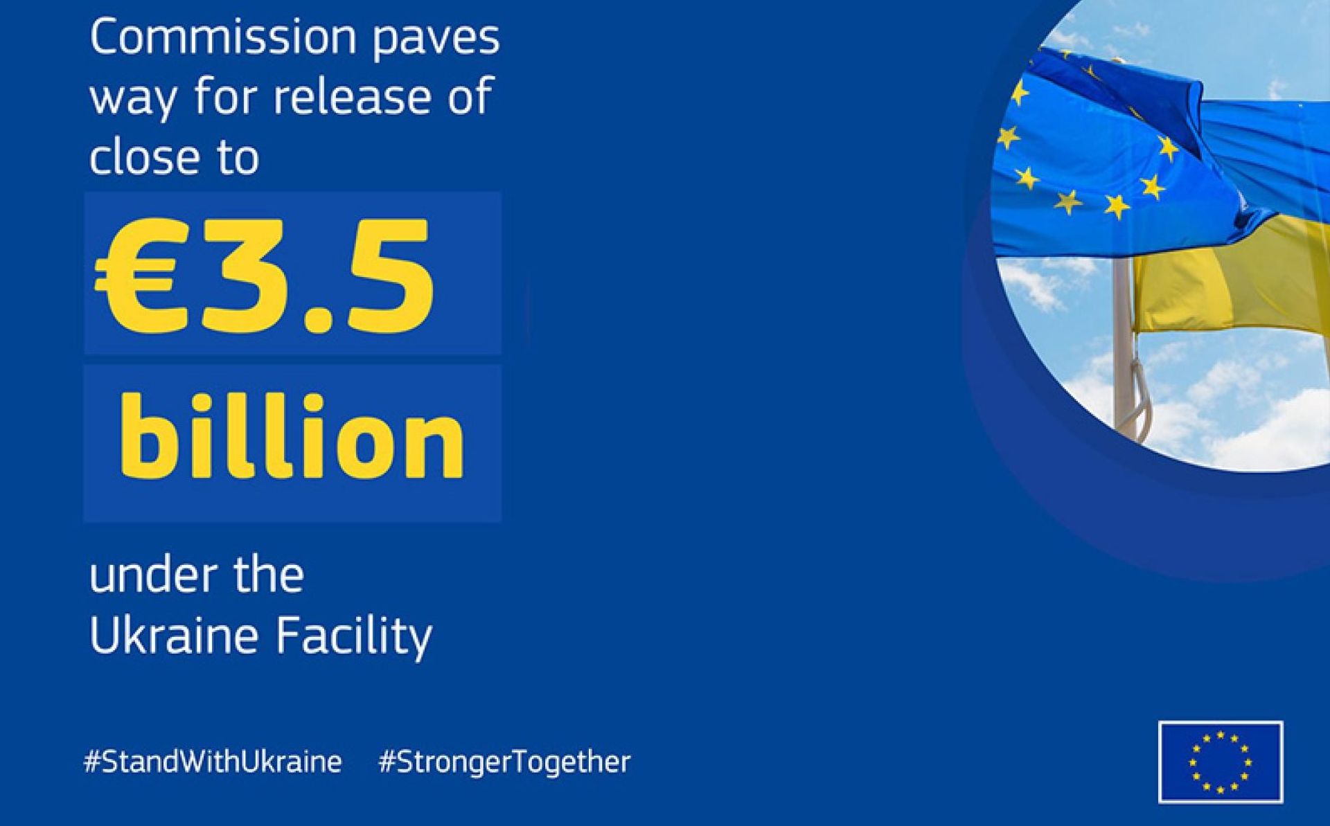European Commission disburses €3.5 billion as part of the Ukraine ...