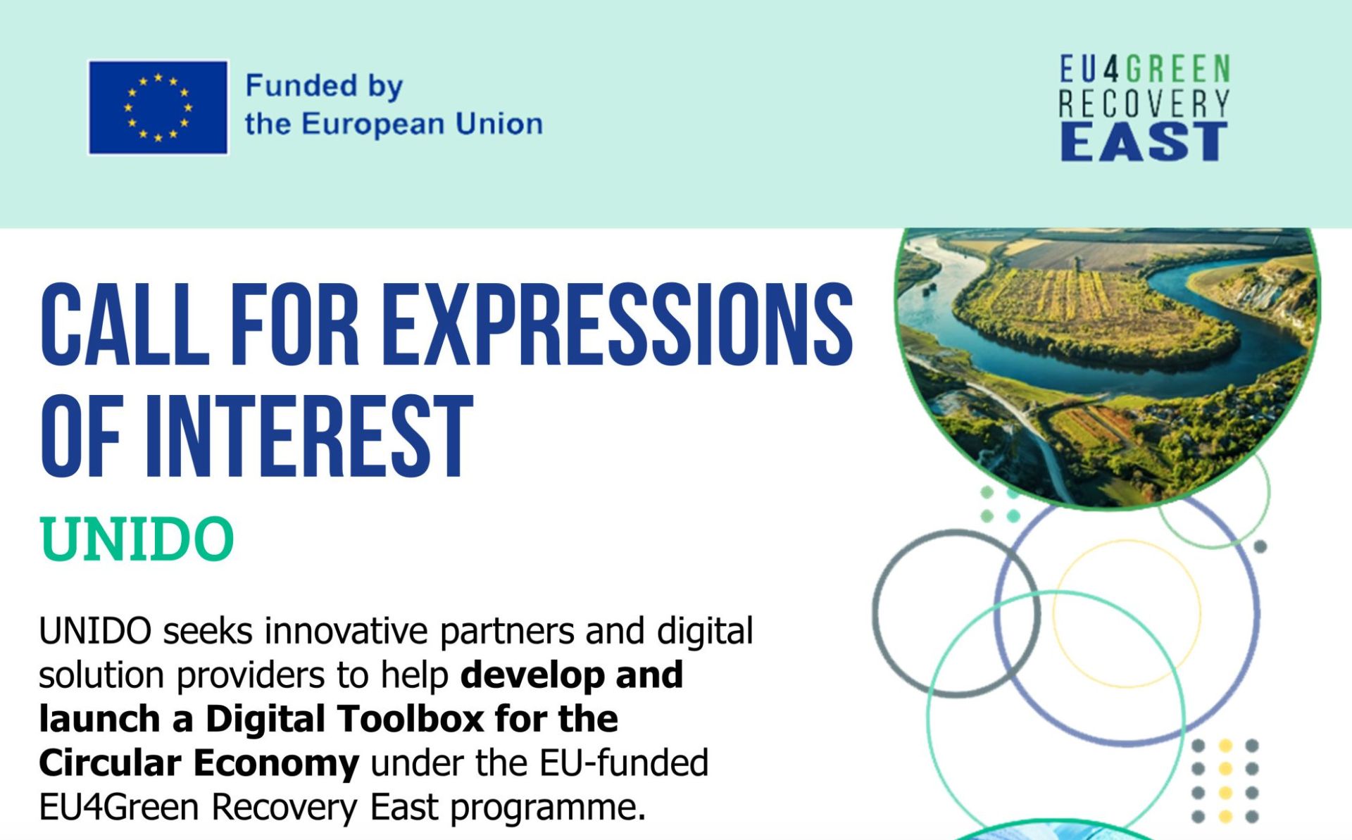 EU4Green Recovery East programme: development and deployment of a ...