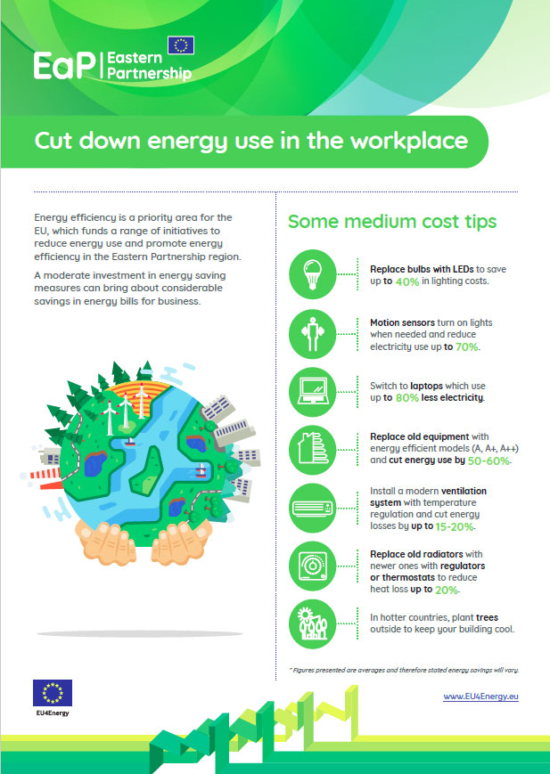 Cut down energy use in the workplace - EU NEIGHBOURS east