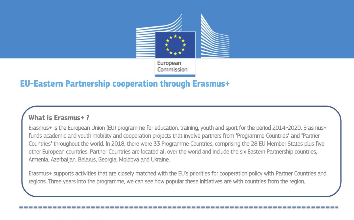 EU-Eastern Partnership cooperation through Erasmus+ - EU NEIGHBOURS east